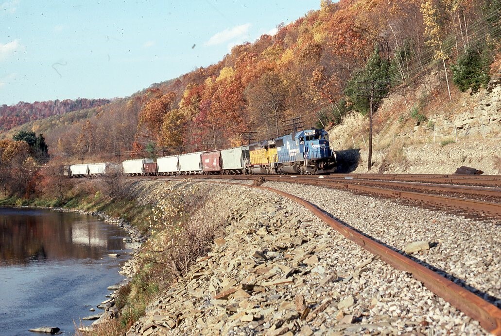 CONRAIL CR 6775 Railroad Train Locomotive RATHBONE NY Original 1989 ...