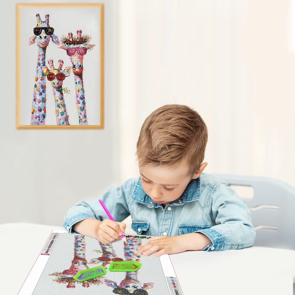 5D Giraffe Diamond Art Paintings Kit for Adults, Giraffe Full Drill ...