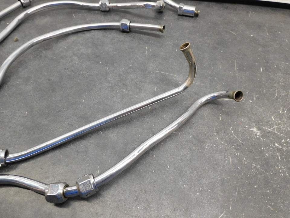 Harley Shovelhead Panhead Knucklehead Chrome Oil Line Parts Lot 2621 | eBay