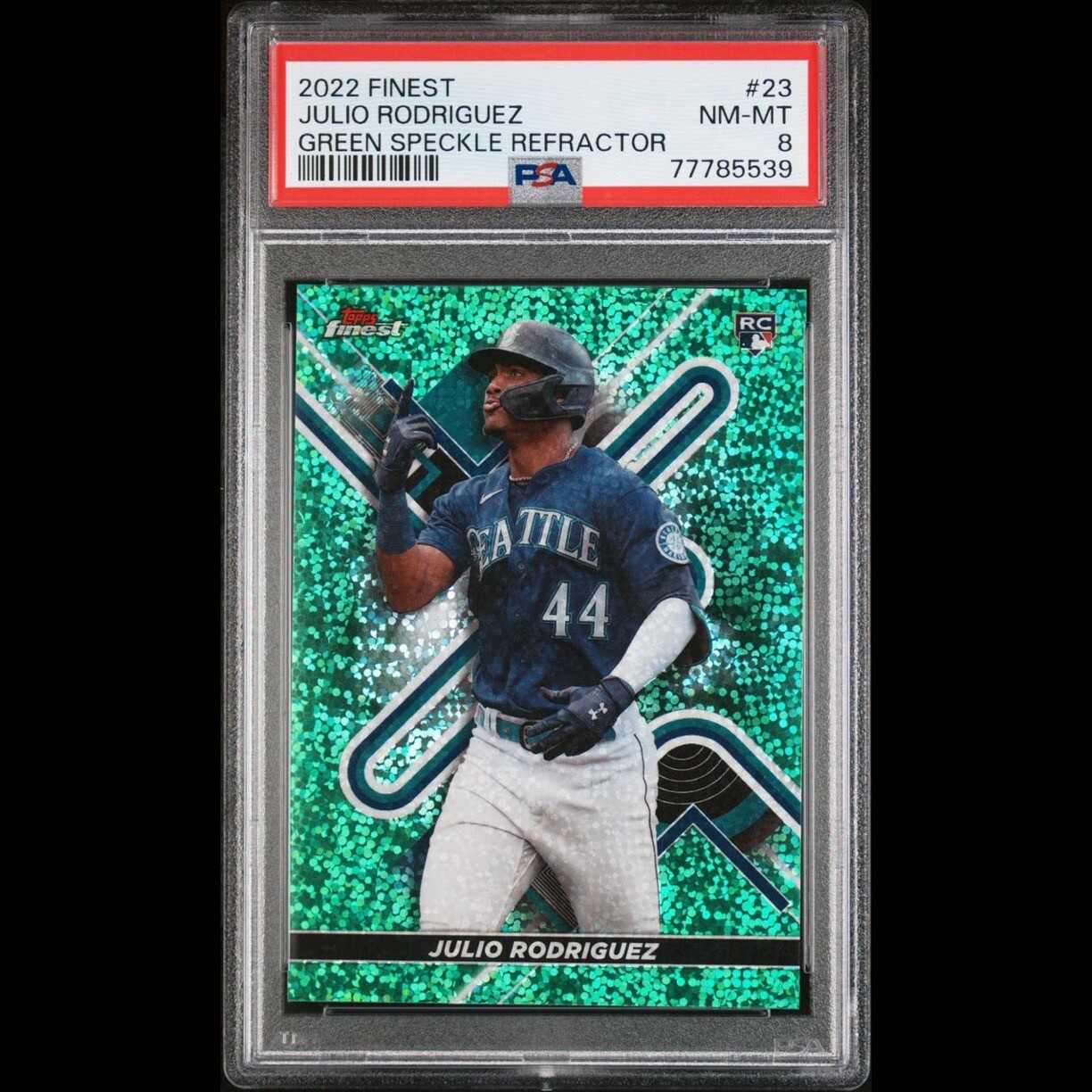 2022+Topps+Finest+-+Green+Refractor+%2323+Julio+Rodriguez+%2F99+%28RC ...
