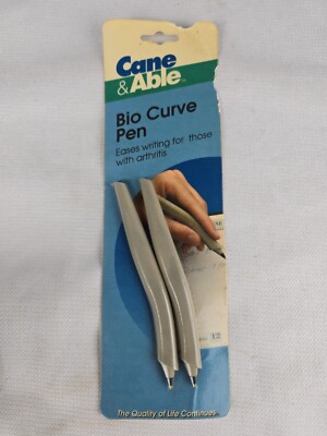 Rare Cane & Able Bio Curve Pen Eases writting for those with arthritis ...