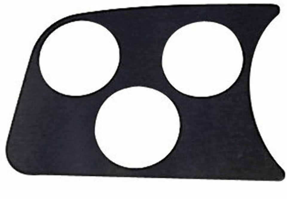 Bug Baja Type-1 Dash Panel,3 Gauge Hole 2-1/16,Chrome,14-1002 | eBay