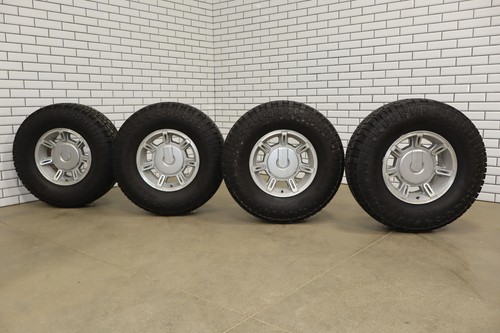 03-07 Hummer H2 Set of 4 Wheels/Tires/Center Caps 17x8.5 Silver 7 Spoke ...