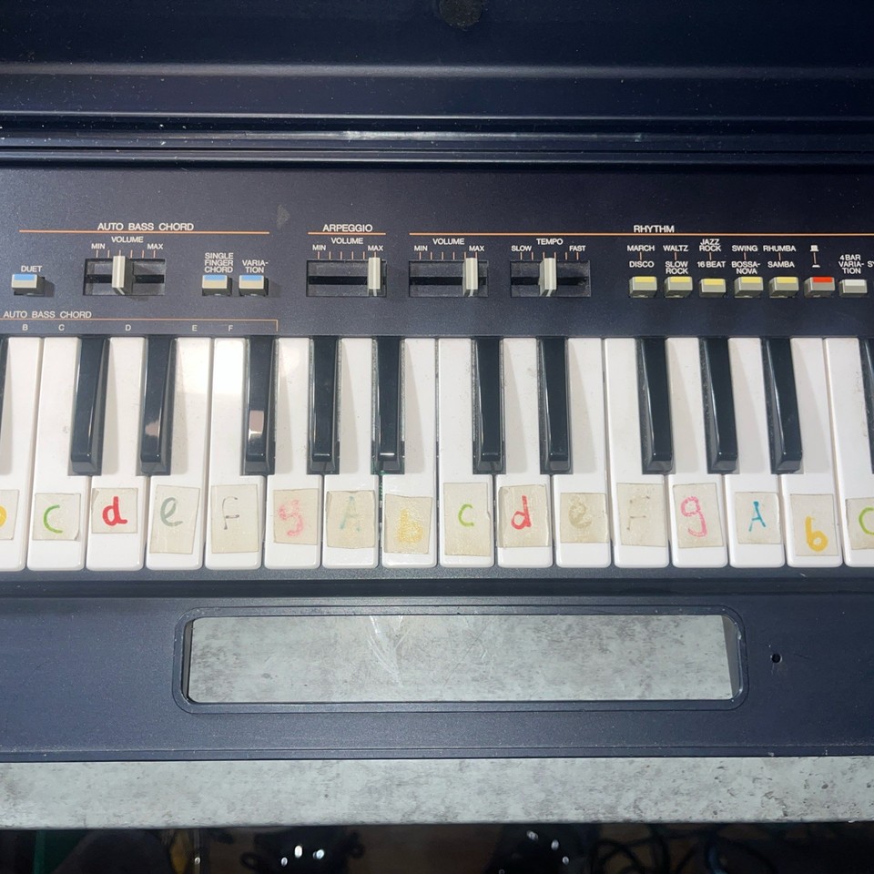 Vintage Yamaha PortaSound PS-400 Electronic Portable Keyboard Tested ...