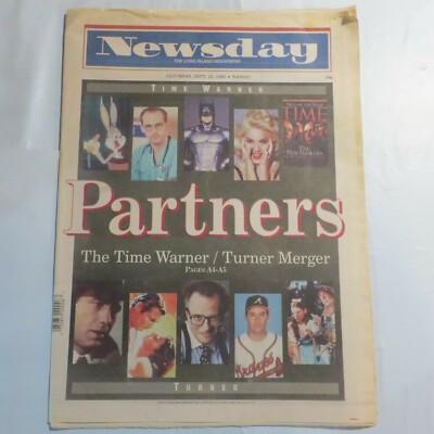 Newsday September 23 1995 Partners The Time Warner Turner Merger N2 | eBay