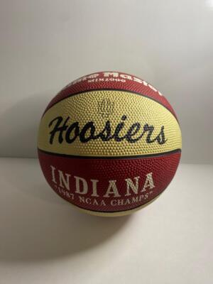 Indiana Hoosiers 1987 Logo Mini Basketball NCAA Champs IU BIg Ten Game ...