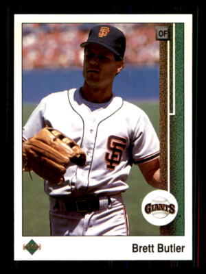 1989 Baseball 1989 Upper Deck Brett Butler San Francisco Giants #218 1 ...