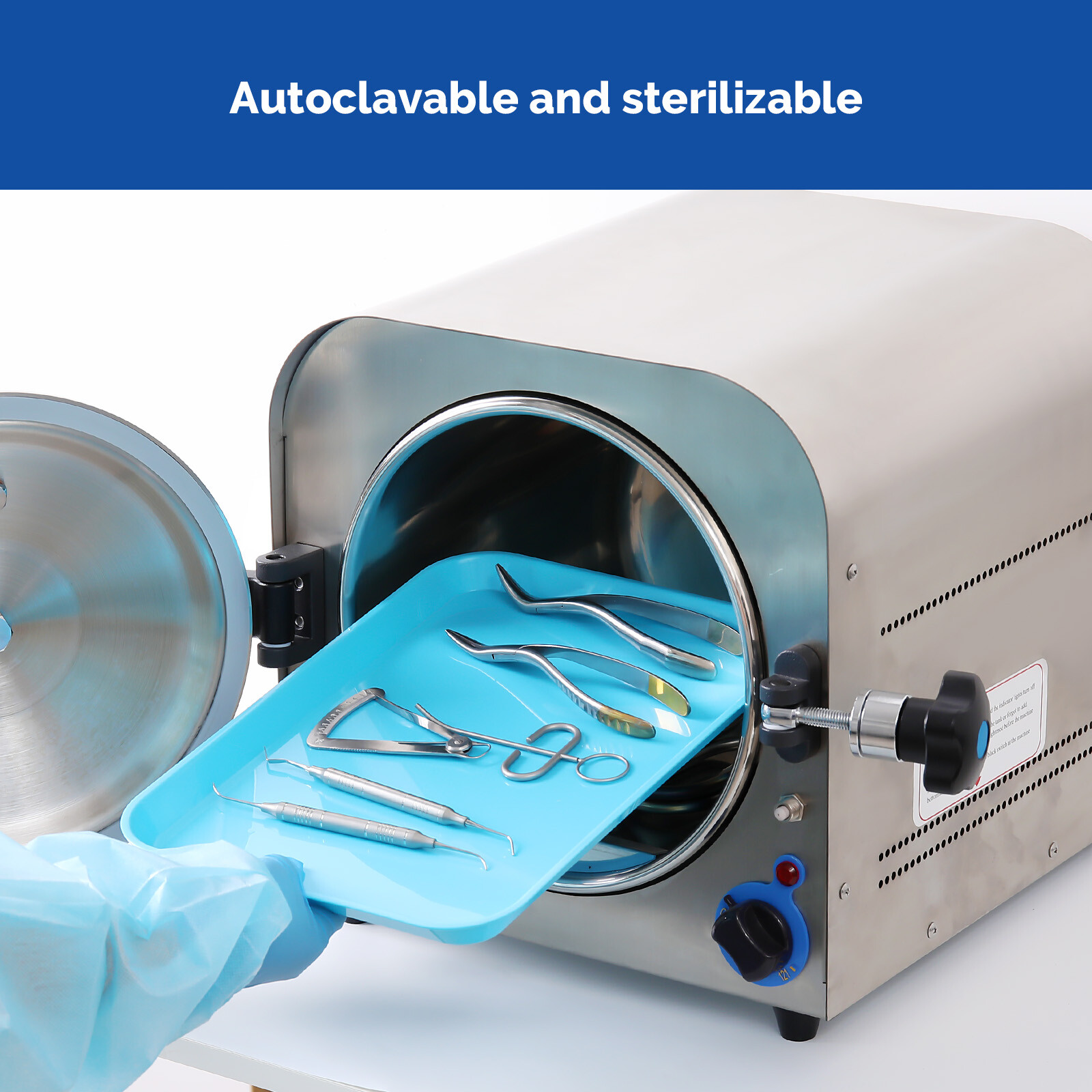 Dental Autoclave Instrument Set Up Trays Plastic Flat Tray Size B 13.25 ...