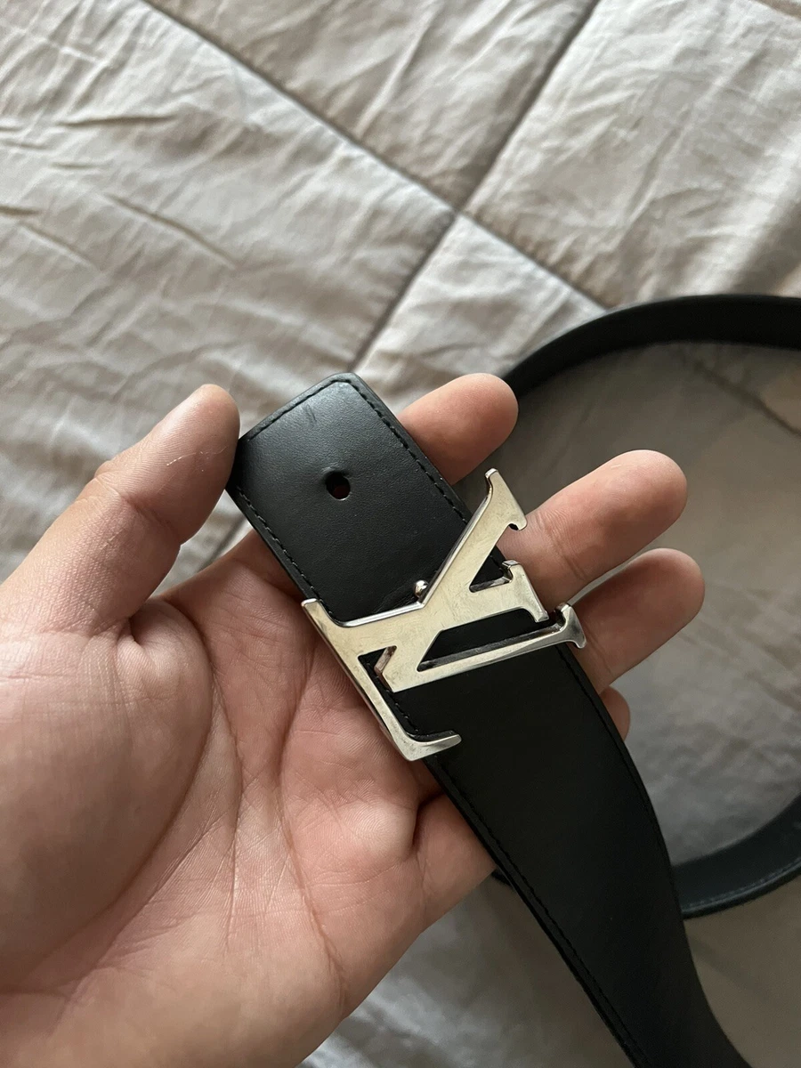 Real Louis Vuitton Belt Black