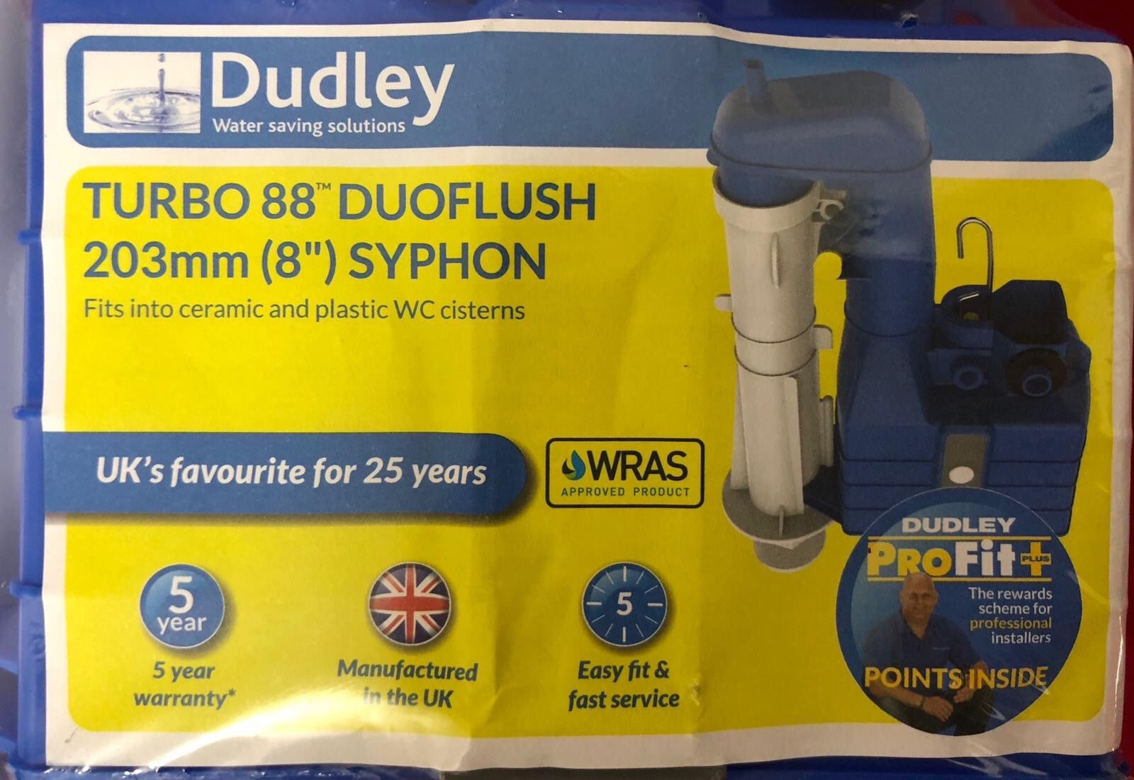 Thomas Dudley Turbo 88 Duoflush 2 Part Syphon Fixed Height 203mm (8 ...