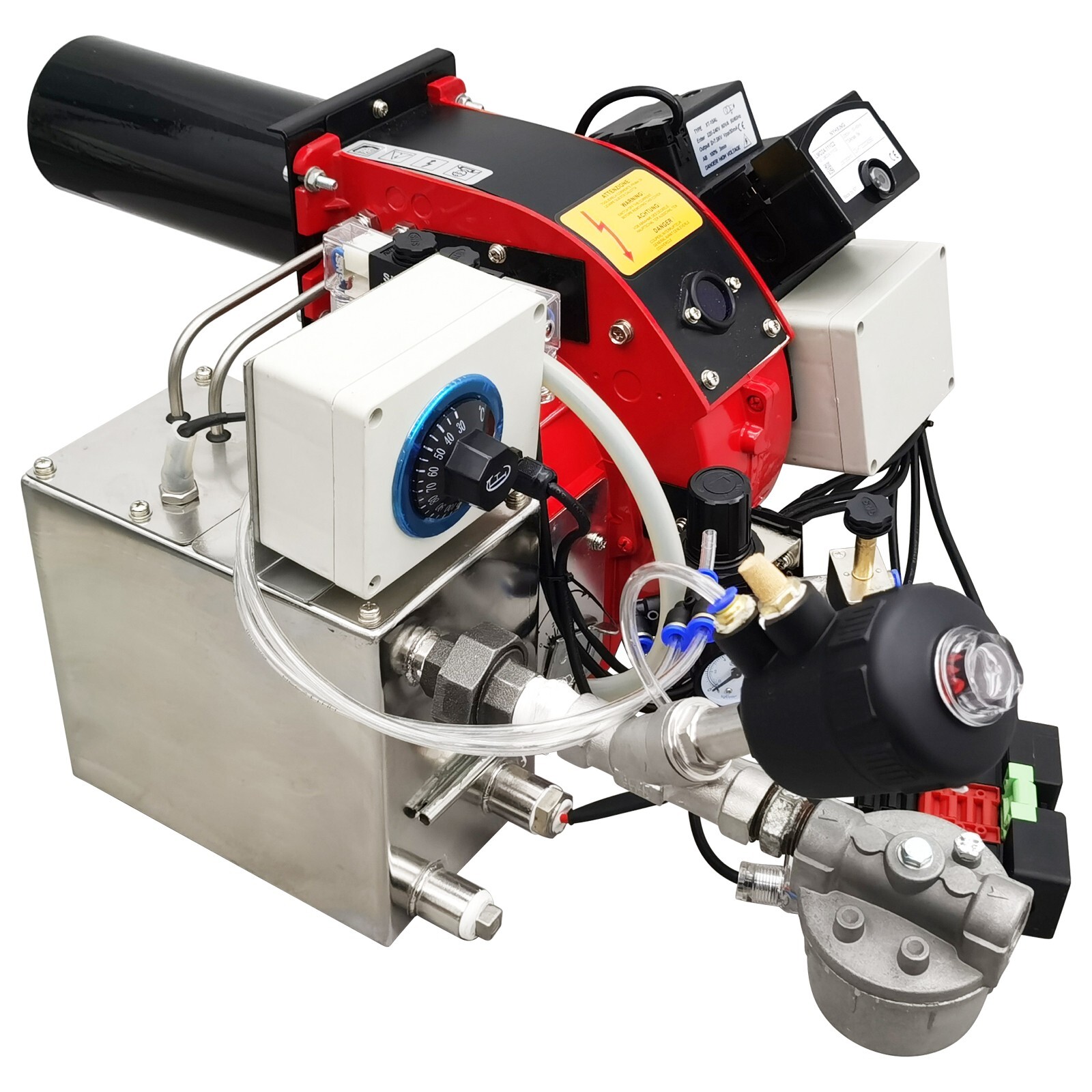 Waste Oil Diesel Oil Heater Combustion Engine Air Atomizing Burner 220V ...