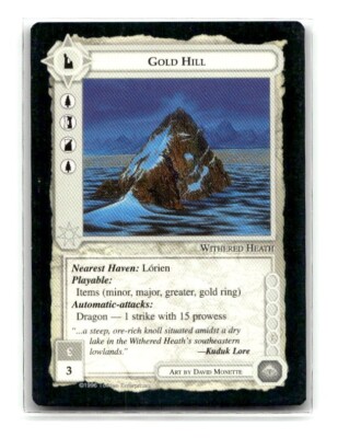 1996 LOTR TCG Lord of the Rings The Dragons Set Trading Card - Gold ...