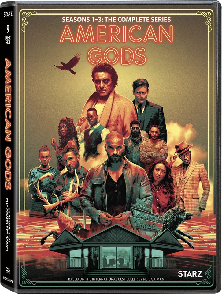 American Gods: Seasons 1-3 Collection (DVD) Whittle Ricky McShane Ian ...