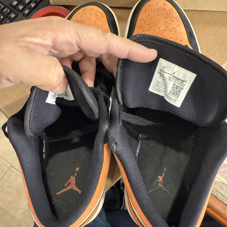 SZ: 11M/12.5W Jordan 1 Retro Low Shattered Backboard Used/rep Box | eBay UK