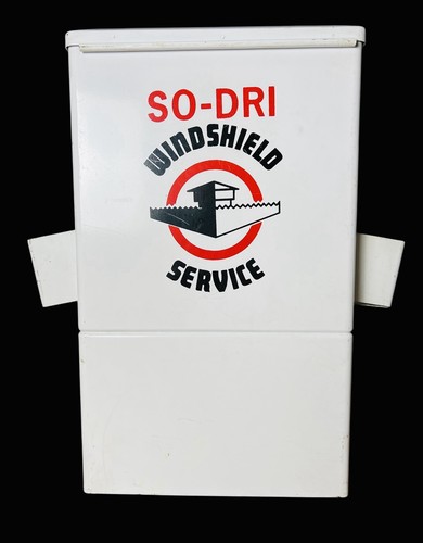 Vintage SO-DRI Windshield Gas Station Island Service Box Advertising ...