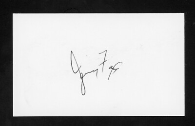 Jimmy Fox Member of Music Group James Gang Signed 3x5 Index Card E25801 ...