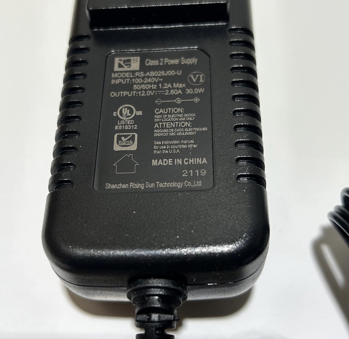 Class 2 Power Supply Model RS-AB025J00-U 12V 250A 30.0W | eBay