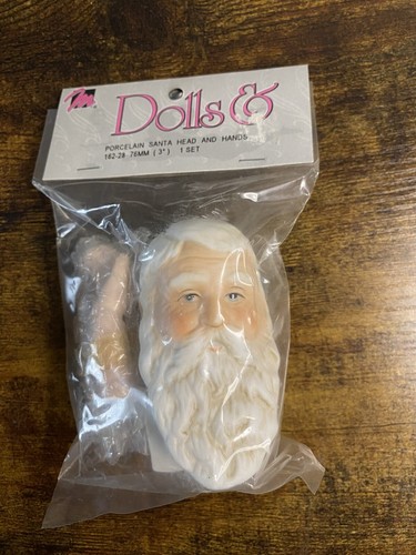 1993 Dolls Porcelain Santa Doll Head And Hands Vintage 3” 162-28 | eBay