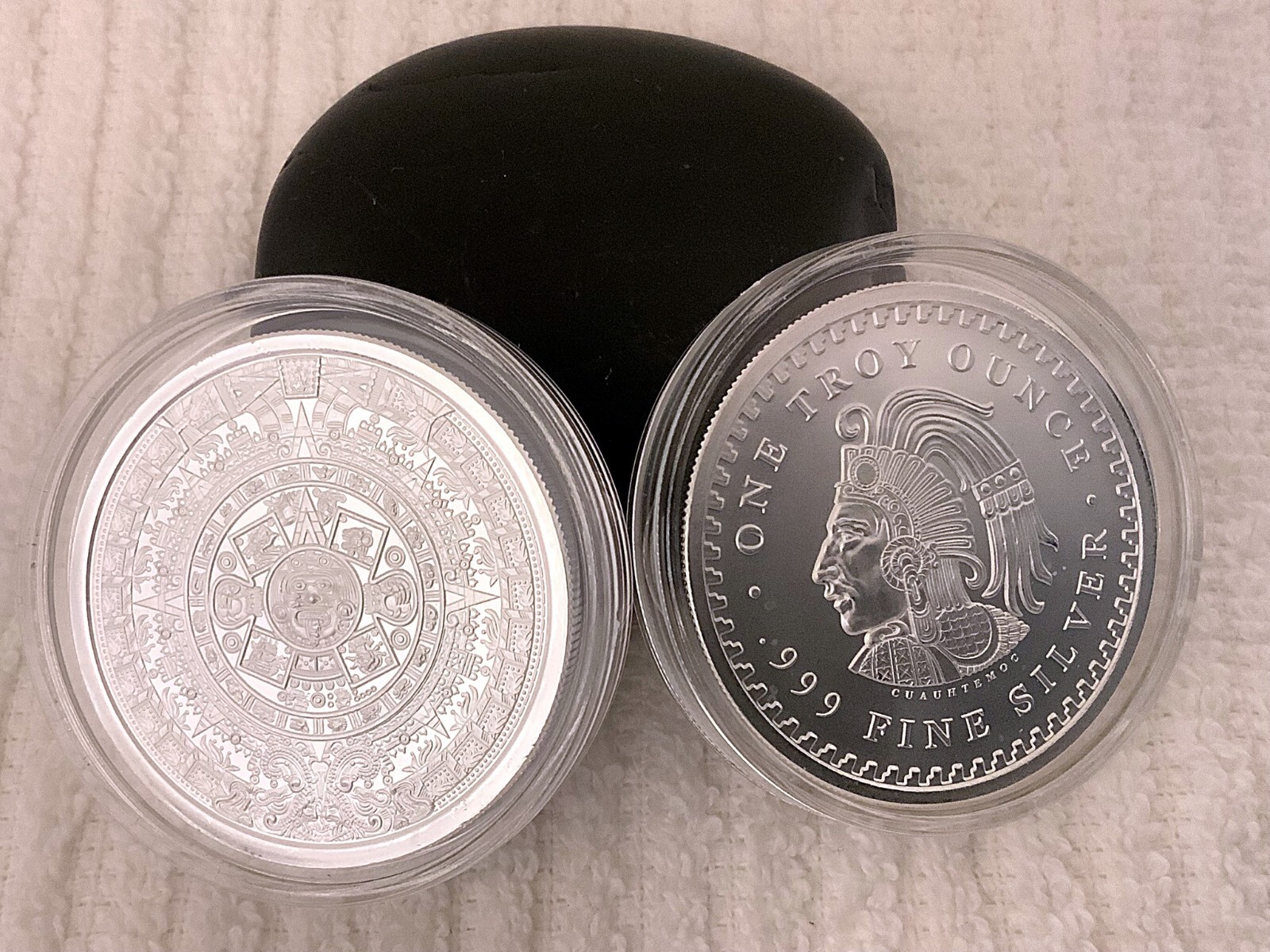 (2) STUNNING STERLING AZTEC EMPEROR ONE OUNCE SILVER COINS (BUY 2) | eBay