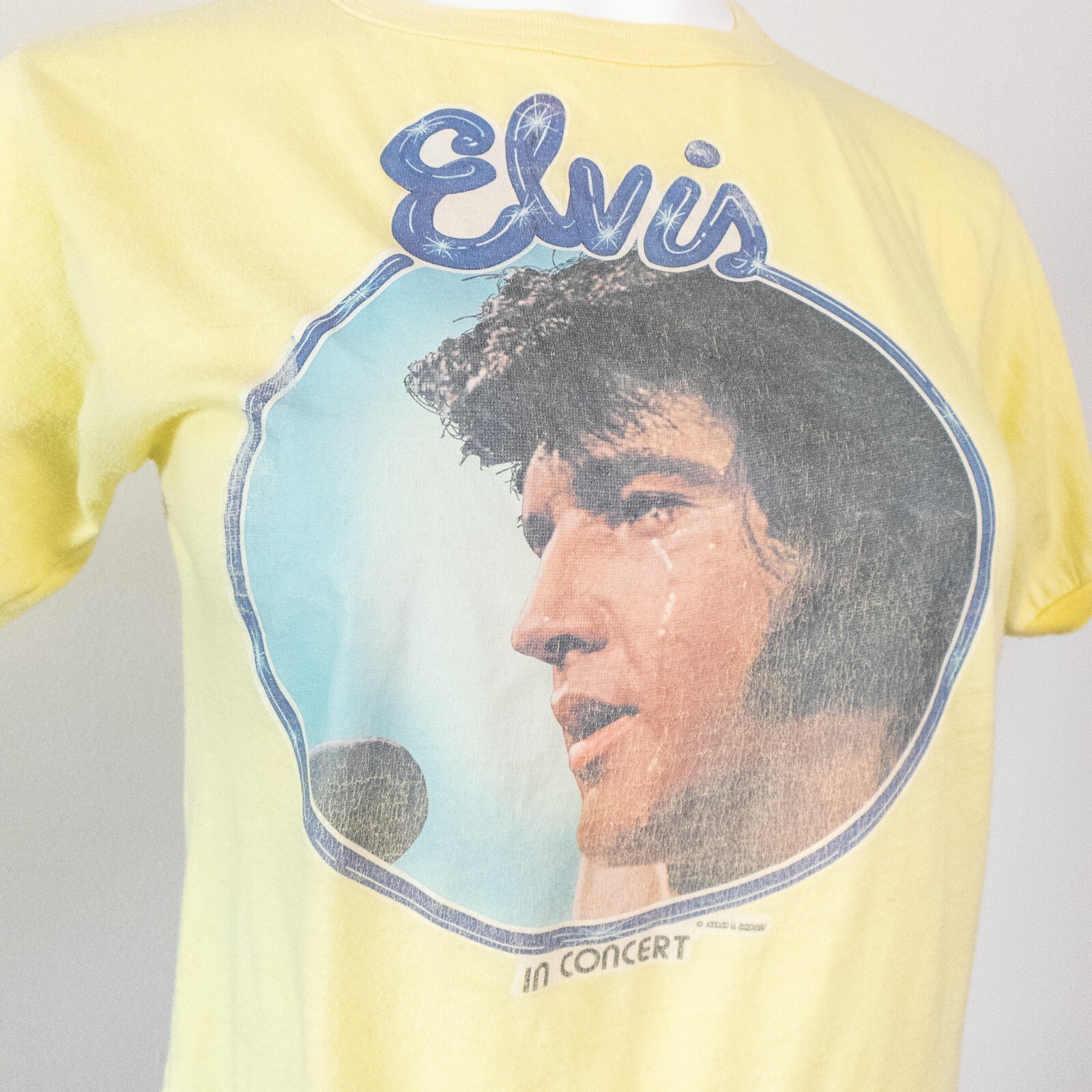 Vintage Stage 2 Designs 1977 Elvis Presley Concert T … - Gem