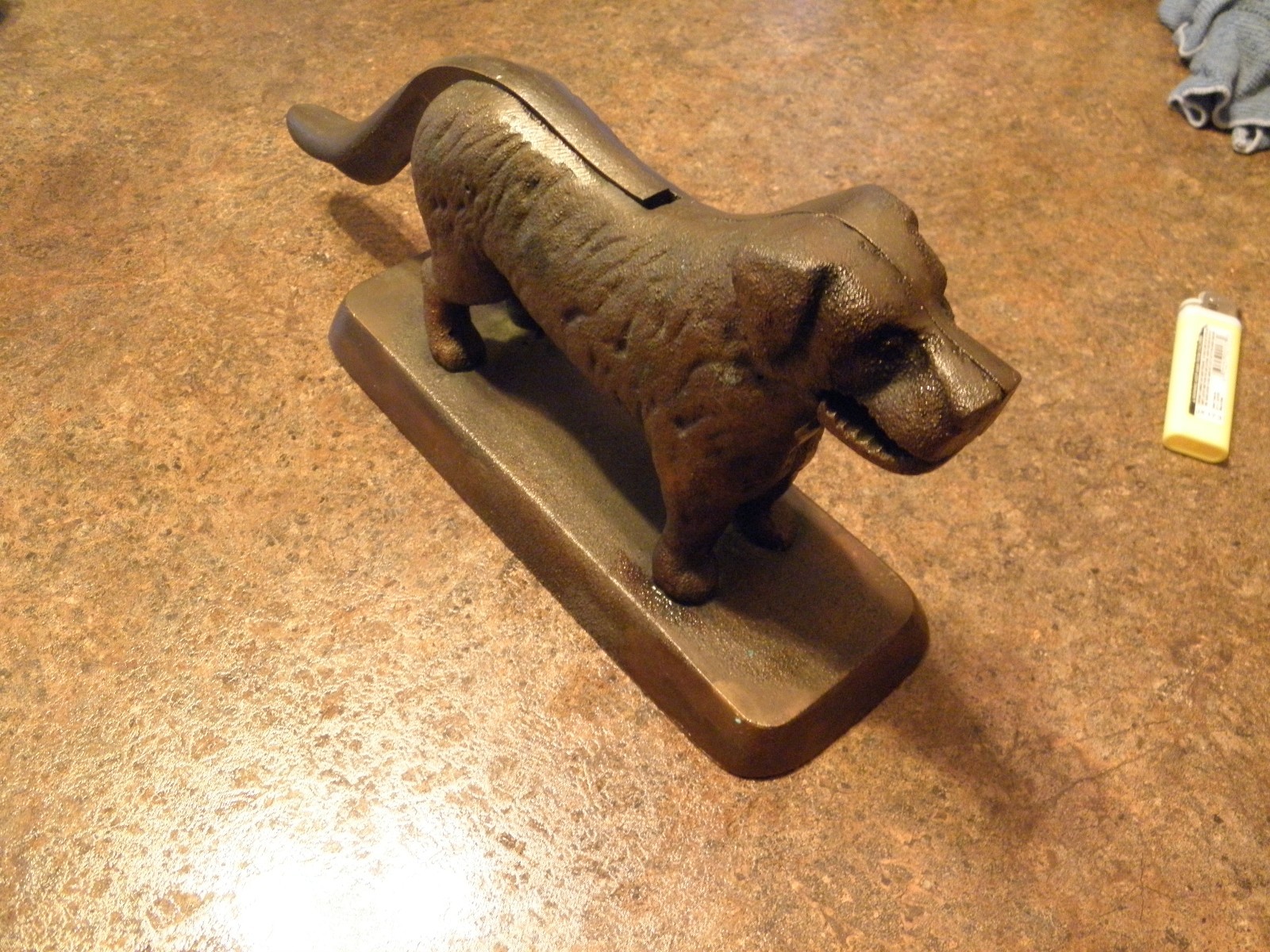 Very RARE Vintage Dog Nutcracker Antique Brass Bronze St. Bernard Lab ...
