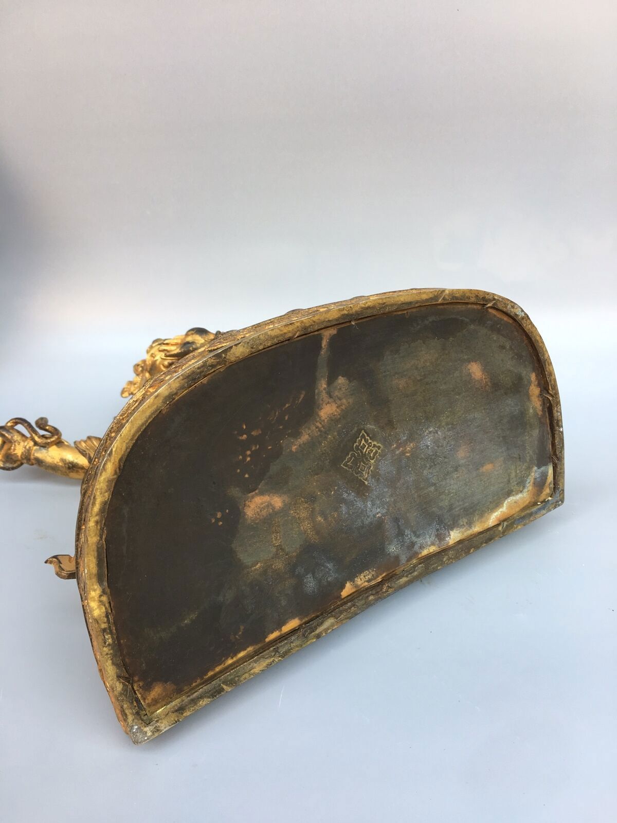 9.1"China Antique collection Tibetan Buddhism temple Bronze gilt ...