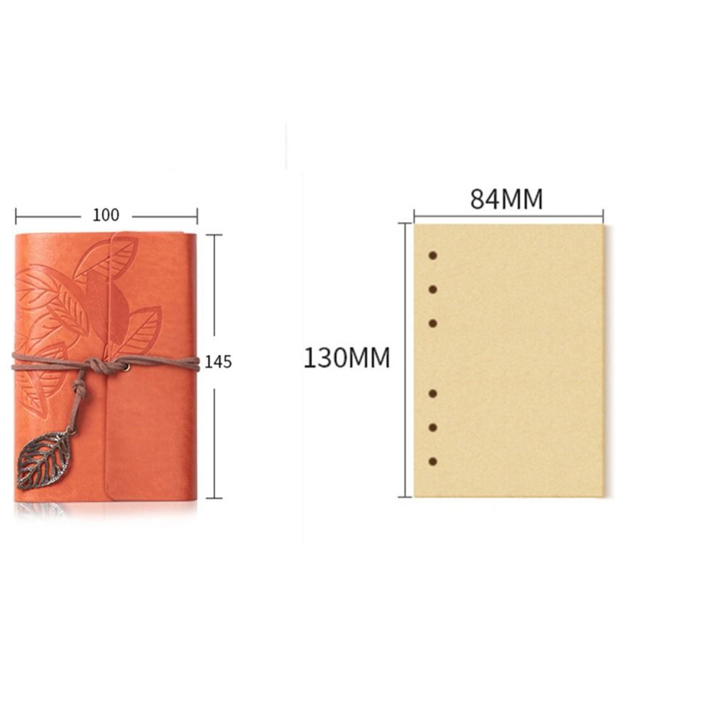 PU Leather Travelers Notebook Leaf Loose-leaf Book Schedule Notepad ...