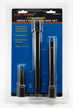 Cal-Hawk 3pc 1/2" Drive Impact Extension Bar Set | eBay