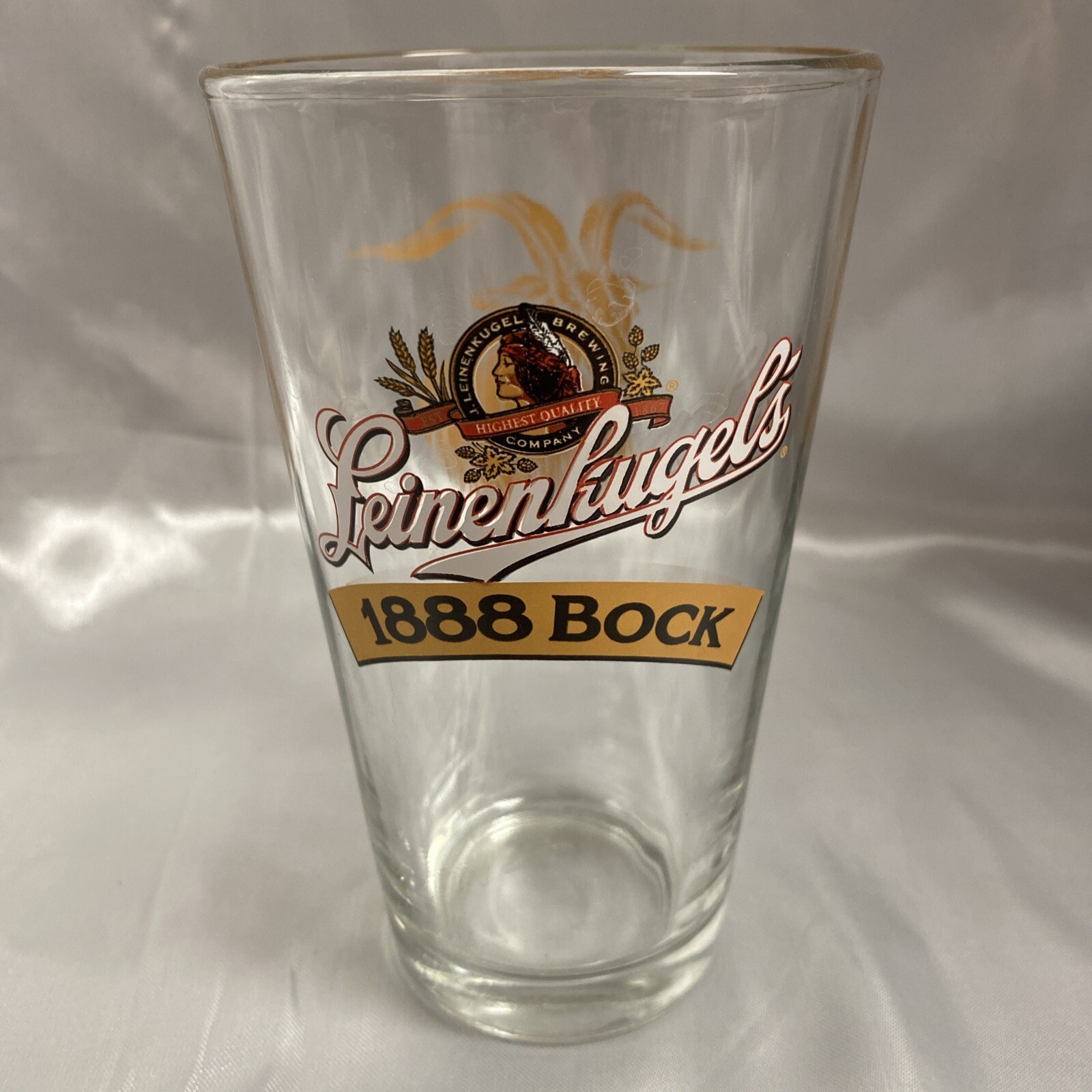 Leinenkugel’s 1888 Bock Beer Glass Excellent Condition | eBay