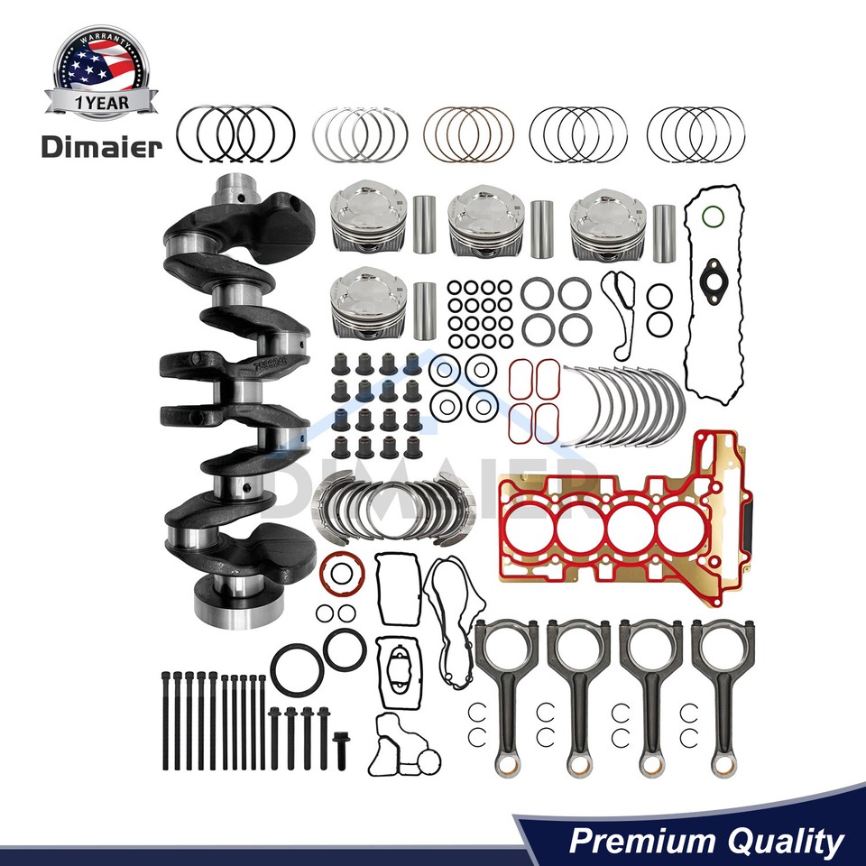 BMW N20 2.0L Engine Overhaul Rebuild Kit | Crankshaft Conrods Piston ...