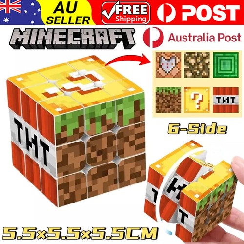 Minecraft Cube Rubik Puzzle Rubix Rubics Speed Toy Mind Game Classic ...