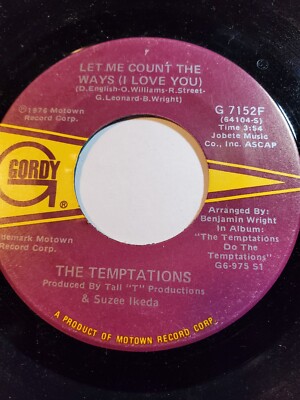 Temptations - Let Me Count The Ways (I Love You) / Who Are You -GORDY ...