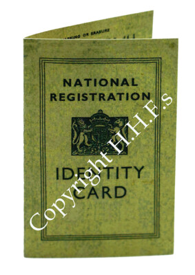 1940s-WW2-Blitz-Re enactment-Wartime Memorabilia IDENTITY CARD | eBay