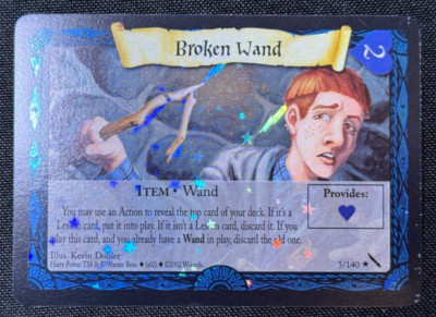 Broken Wand 2002 WOTC Harry Potter Chamber of Secrets Foil Rare 5/140 ...