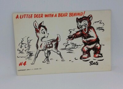 Comic, Ed Bortz, L.L. Cook, A Little Dear with a Bare Behind, Deer ...