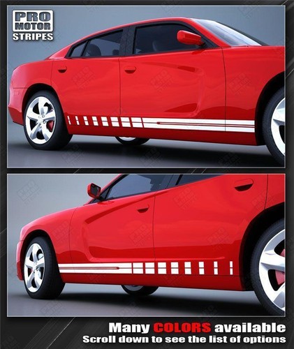 Dodge Charger Rocker Panel Strobe Side Stripes Decals 2015 2016 2017 ...