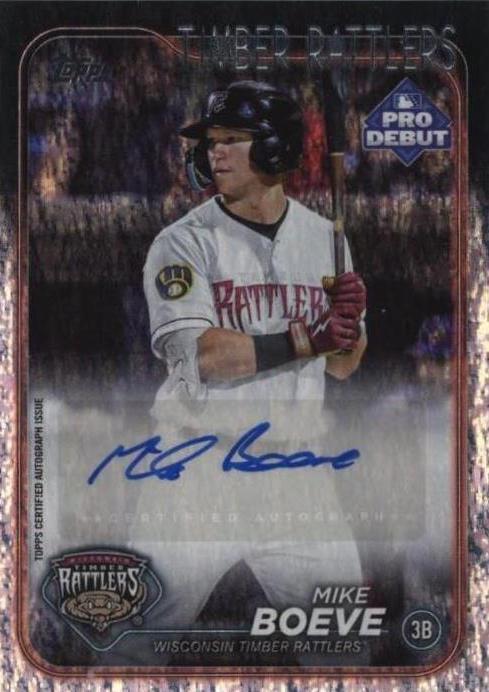 2024 Topps Pro Debut - Mike Boeve #PD-73 Sparkle Foil Autographs /199 ...