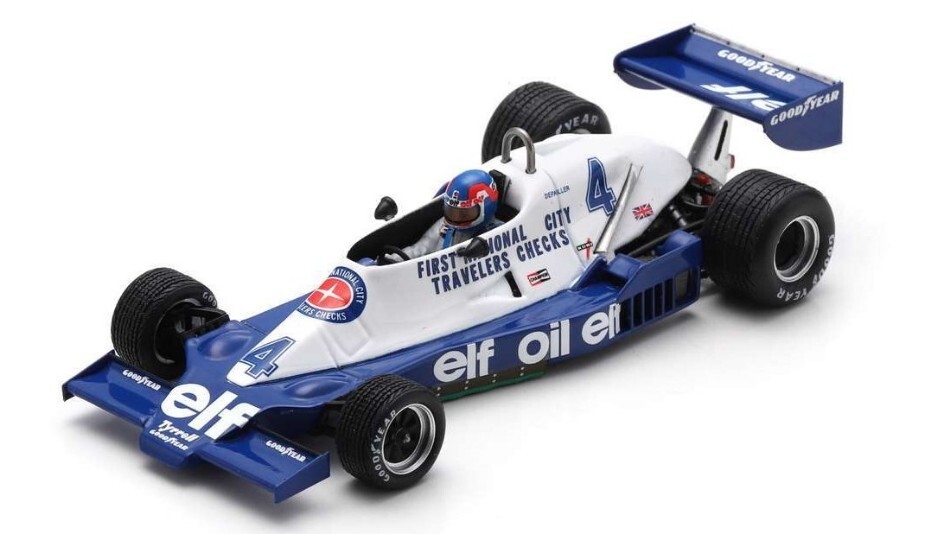 Model Car formula 1 F1 Scale 1:43 spark Tyrrell 008 Depailler 1978 ...