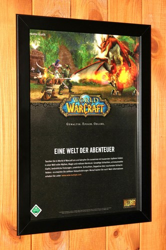 2004 World of Warcraft PC Windows Vintage Rare Poster / Ad Page Art ...