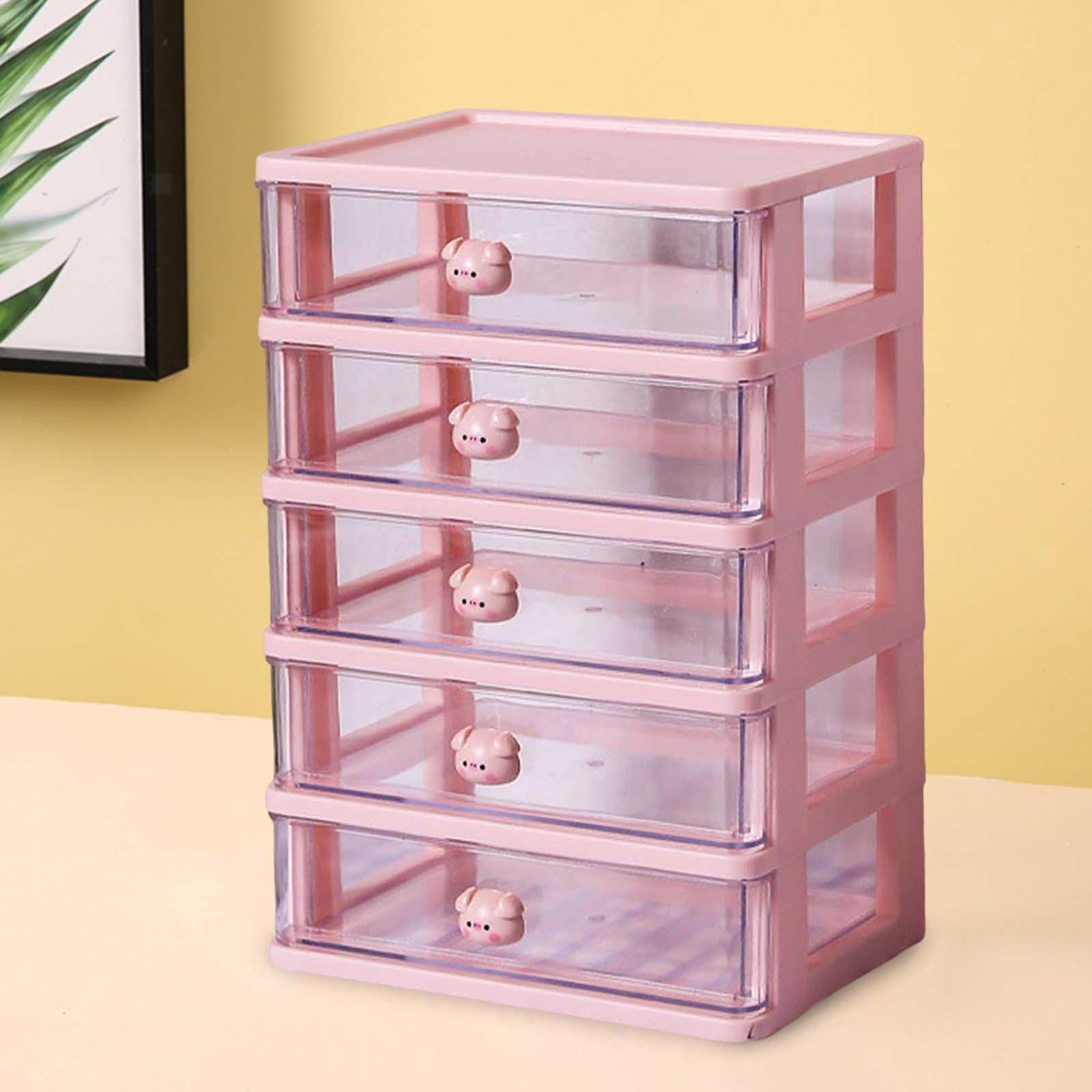 drawer organizer 5 Drawers Pink | eBay UK