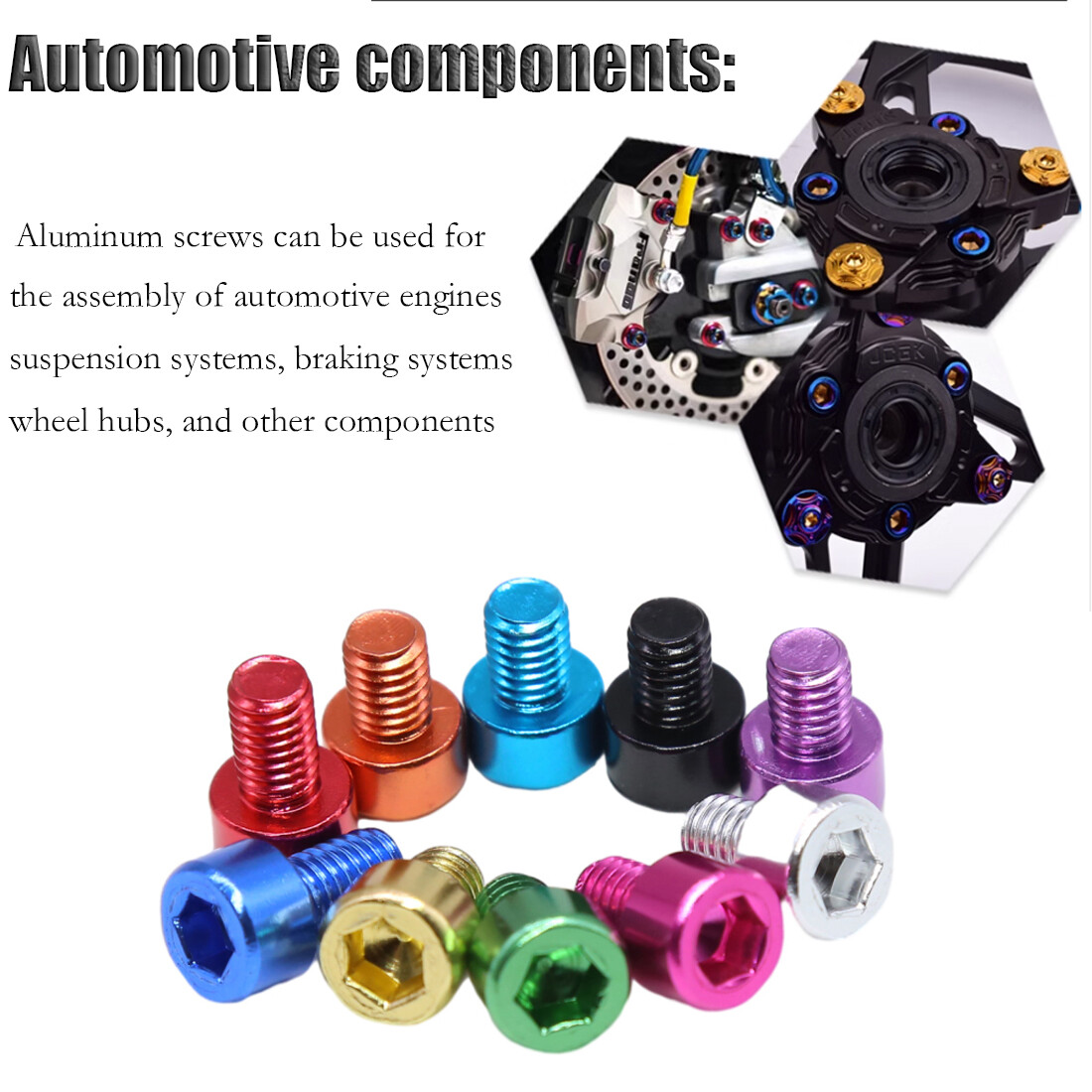 M3 M4 M5 Aluminum Alloy Allen Bolt DIY Socket Cap Screws Hex Head ...