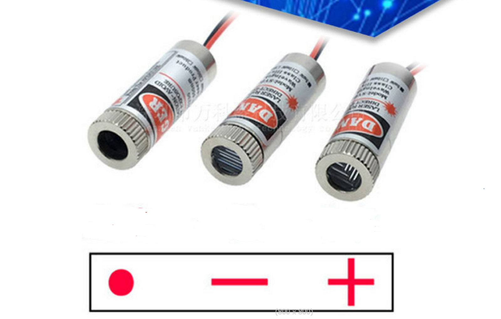 5MW 650nm Red Cross / Point / Line Lasers Module Focus Adjustable 5V ...