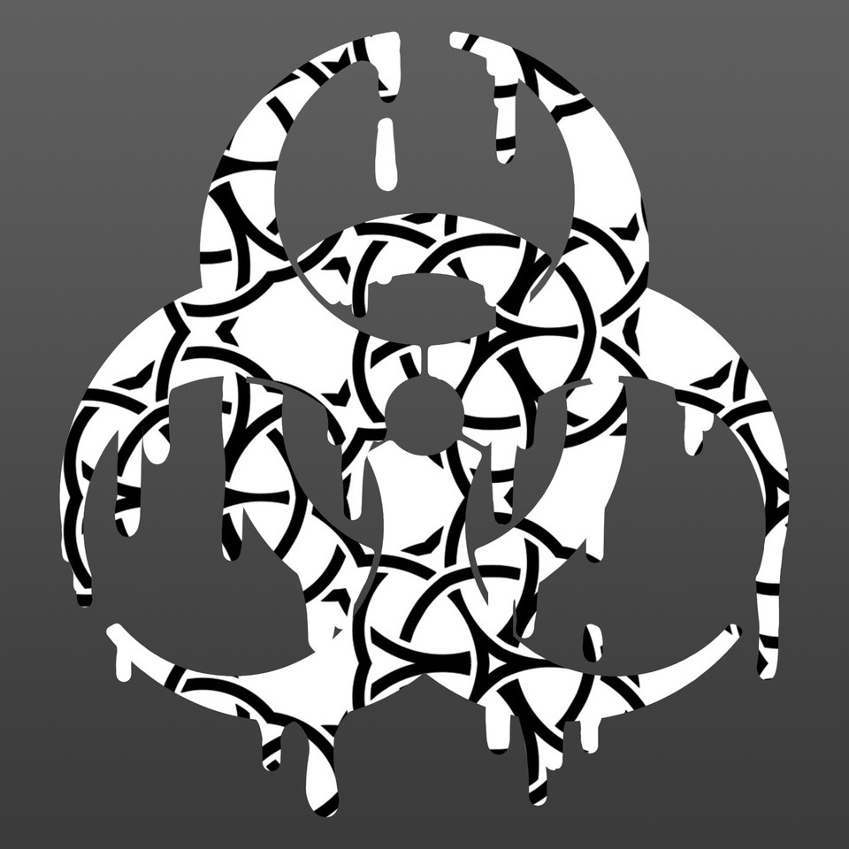 Biohazard Sticker - Dripping Safety Symbol Patterned Decal | eBay