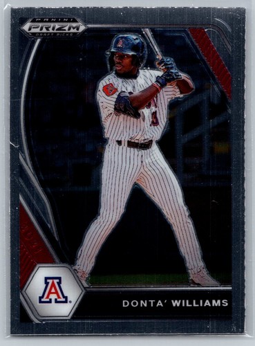 2021 Panini Prizm Draft Picks Baseball #PDP106 Donta' Williams Arizona ...
