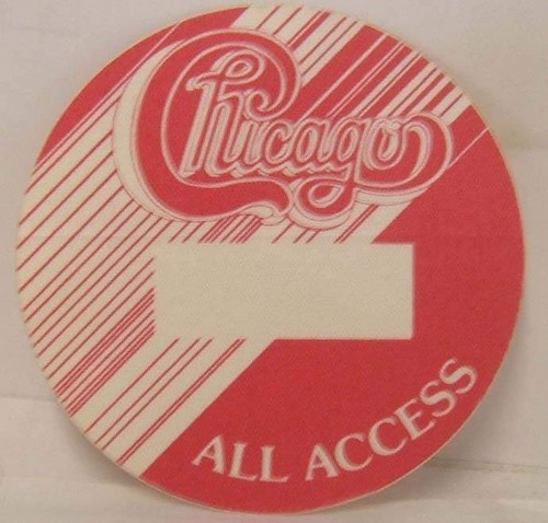 CHICAGO (TRANSIT AUTHORITY) - ORIGINAL CLOTH TOUR BACKSTAGE PASS ...