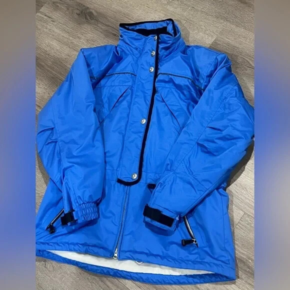 VTG Men’s Vintage OBERMEYER Large Blue Ski Snowboard Winter Jacket Warm ...