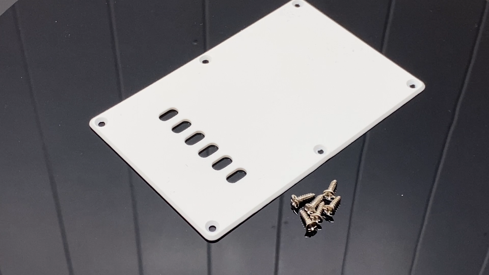 Fender Squier Strat Tremolo Cover White BACK PLATE w/SCREWS ...