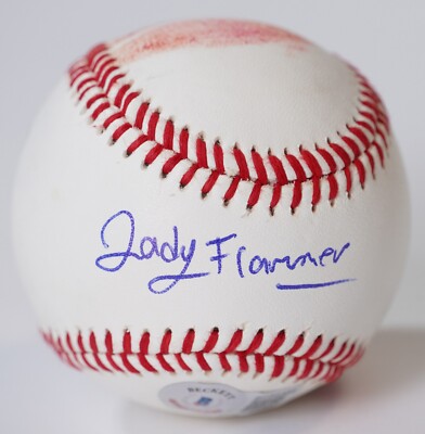 Lady Flammer Signed w/ Lip Print Kiss Baseball BAS COA Lucha Libre AAA ...