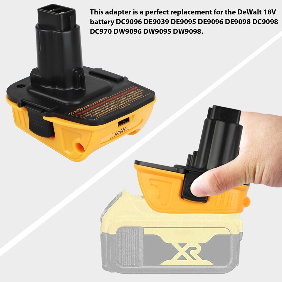 DCA1820 Battery Adapter For Dewalt 18V to 20V Lithium Battery Converter ...