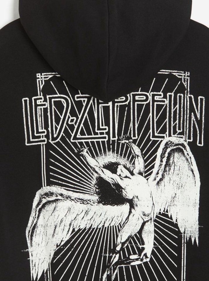 H M LED ZEPPELIN Black Hoodie XL Size | eBay